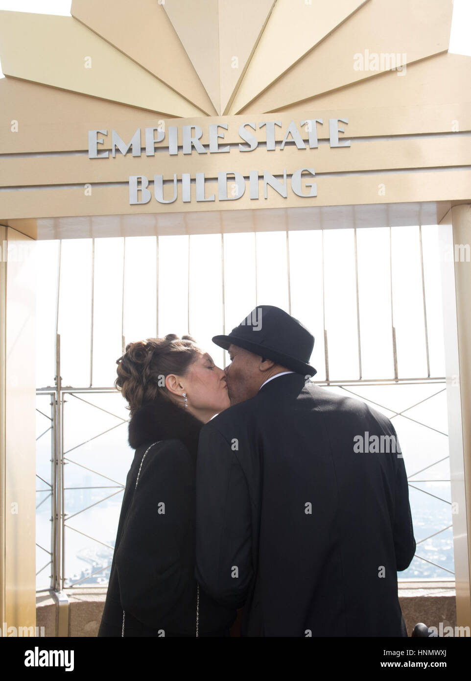 New York,, USA. 14th Feb, 2017. Jennifer Tuck and Rayford Chappell of ...