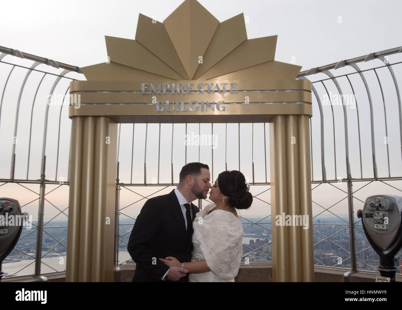 New York,, USA. 14th Feb, 2017. Andrea Hurtado and Andrew Reed of ...