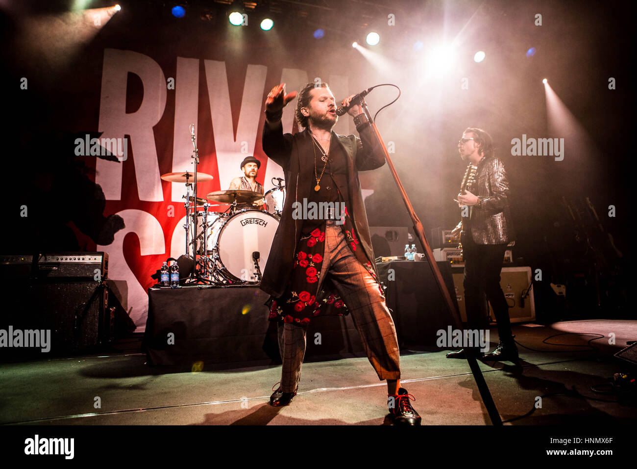 Milan, Italy. 14th Feb, 2017. American rock band Rival Sons perform ...