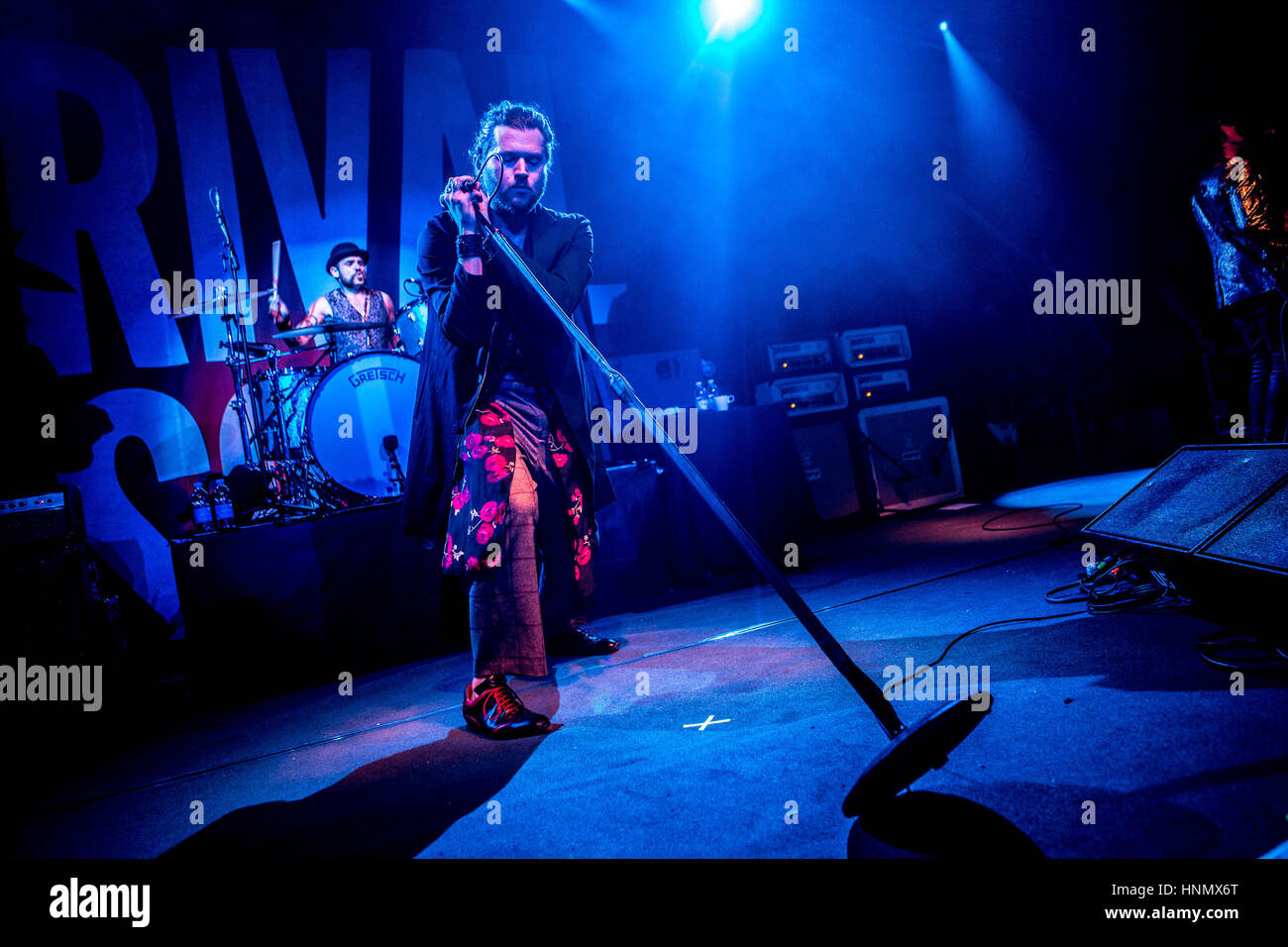 Milan, Italy. 14th Feb, 2017. American rock band Rival Sons perform ...