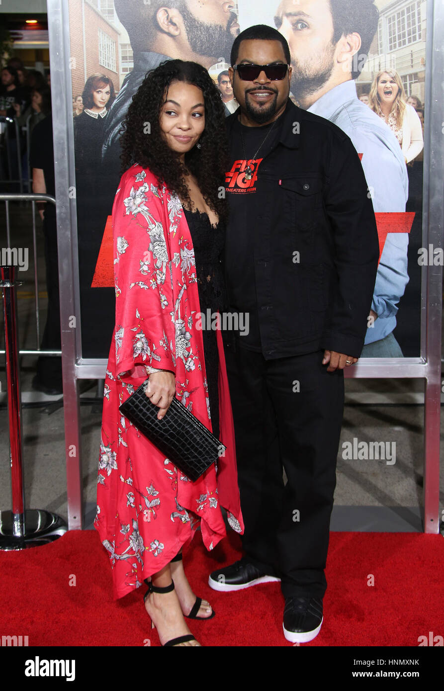 Westwood, California, USA. 13th Feb, 2017. Ice Cube, Kimberly Woodruff ...
