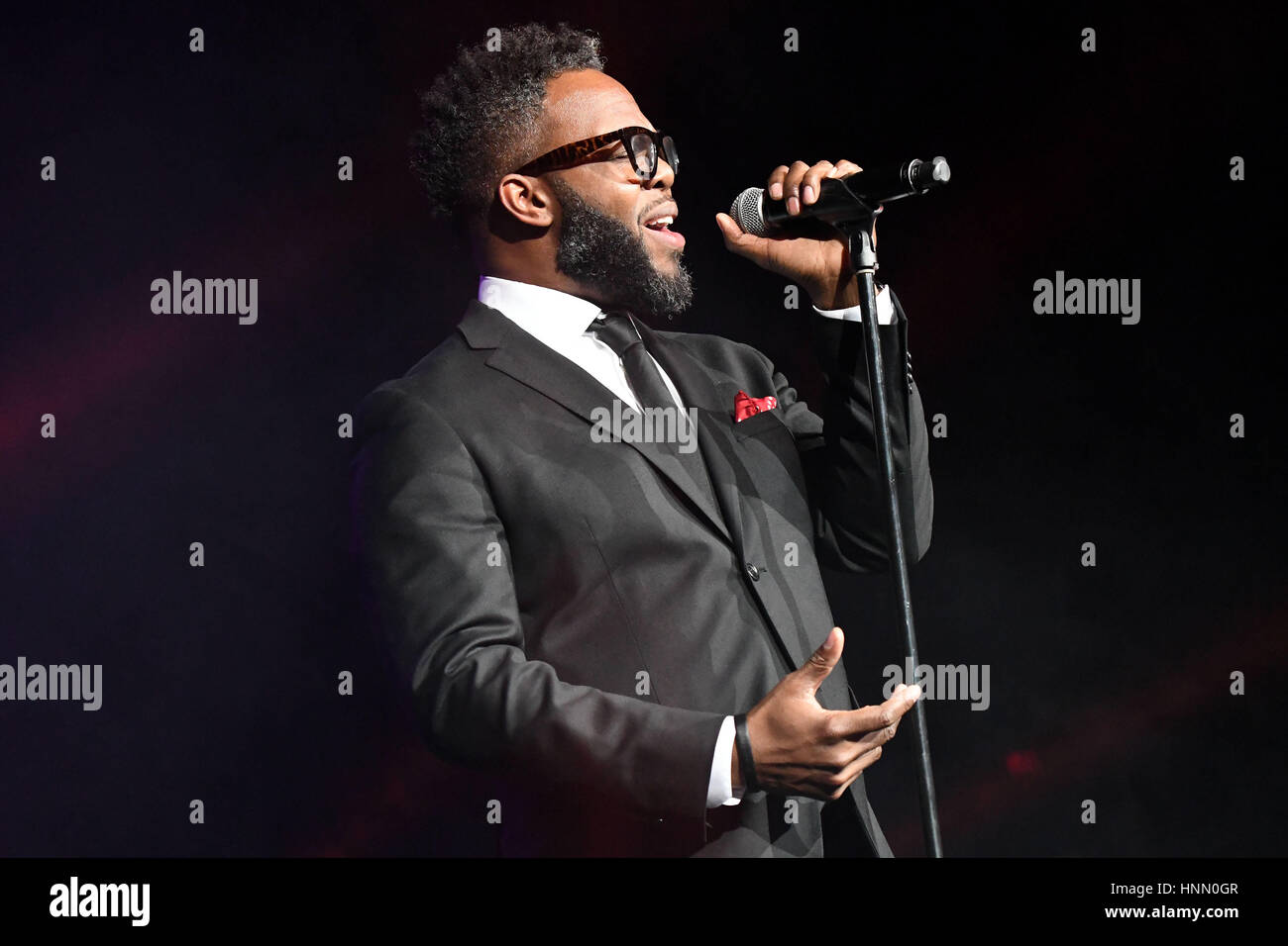 Philadelphia, Pennsylvania, USA. 14th Feb, 2017. R&B singer, DWELE ...
