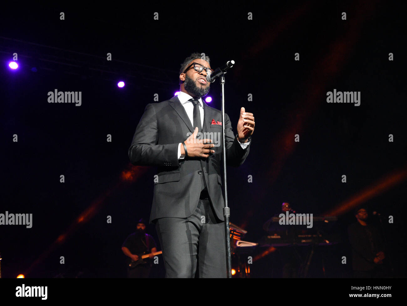 Philadelphia, Pennsylvania, USA. 14th Feb, 2017. R&B singer, DWELE ...