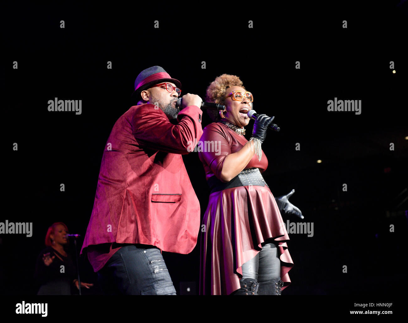 Philadelphia, Pennsylvania, USA. 14th Feb, 2017. R&B singers, KINDRED ...