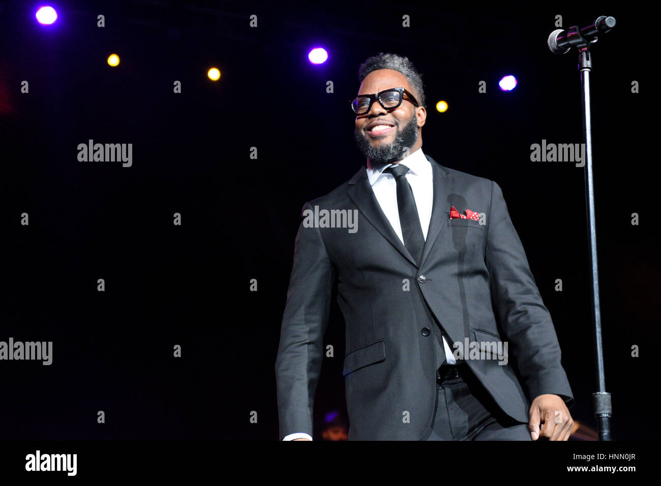 Philadelphia, Pennsylvania, USA. 14th Feb, 2017. R&B singer, DWELE ...