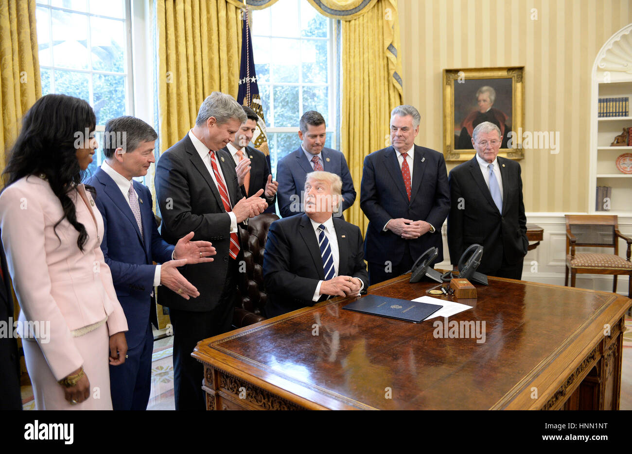 Washington, DC, USA. 14th Feb, 2017. United States President Donald ...