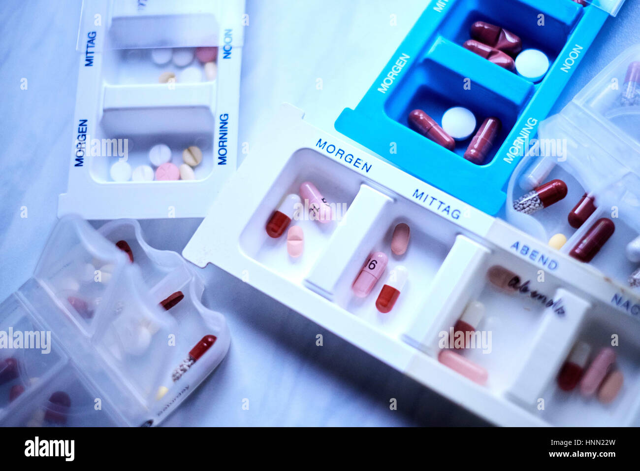 Berlin, Germany. 14th Feb, 2017. Daily dose tablets for cancer therapy ...