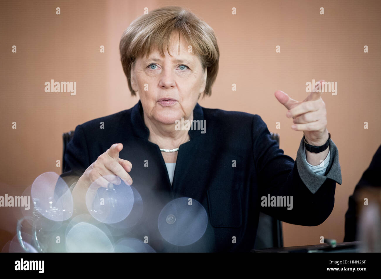 Berlin, Germany. 15th Feb, 2017. German Chancellor Angela Merkel (CDU ...