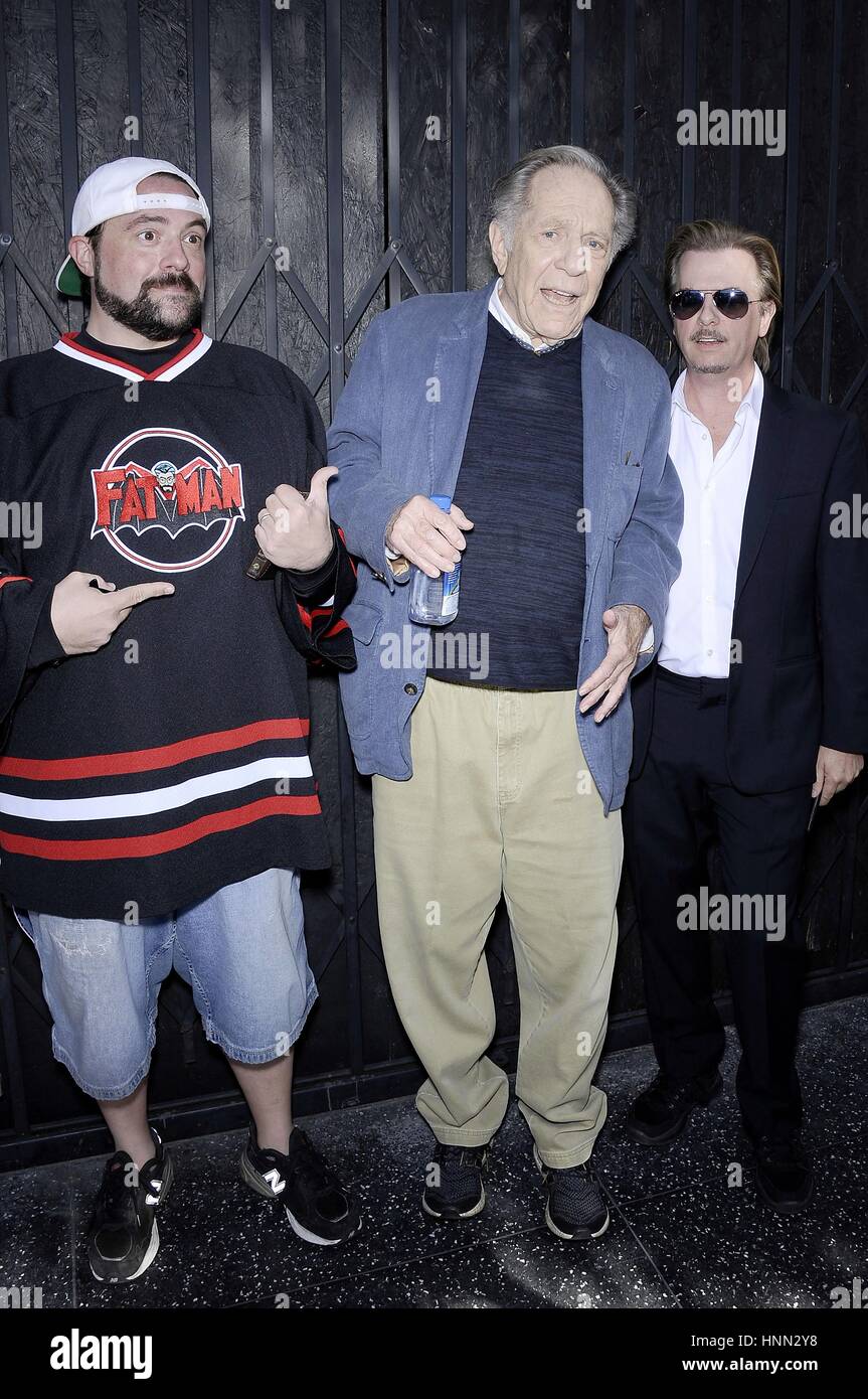 Los Angeles, CA, USA. 14th Feb, 2017. Kevin Smith, George Segal, David ...