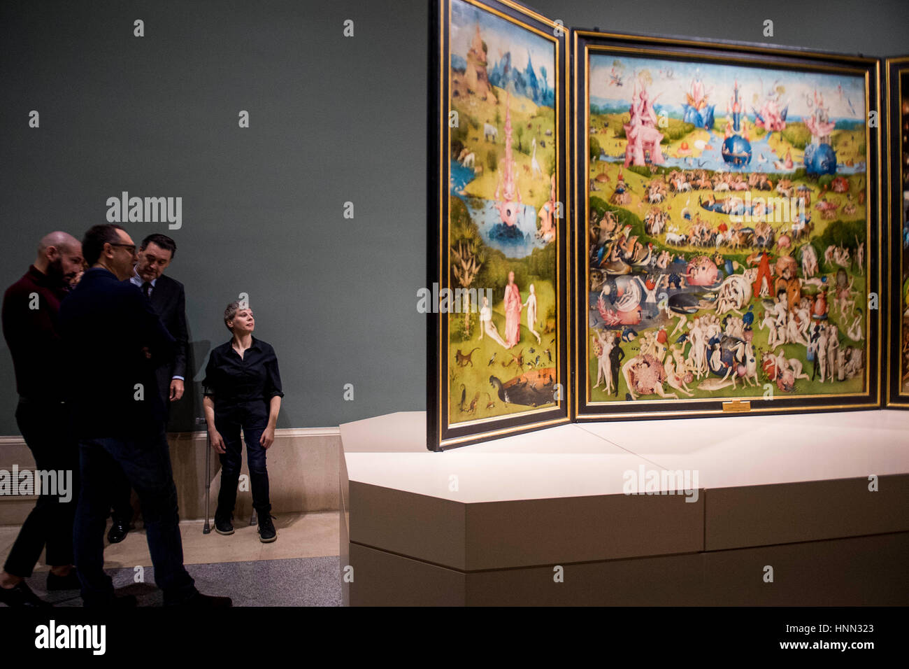 Dancer Claire Cunningham during her performance at the Museo del Prado ...