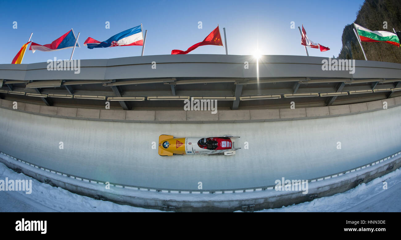 Koenigssee, Germany. 15th Feb, 2017. Swiss bobsled pilot Beat Hefti in ...