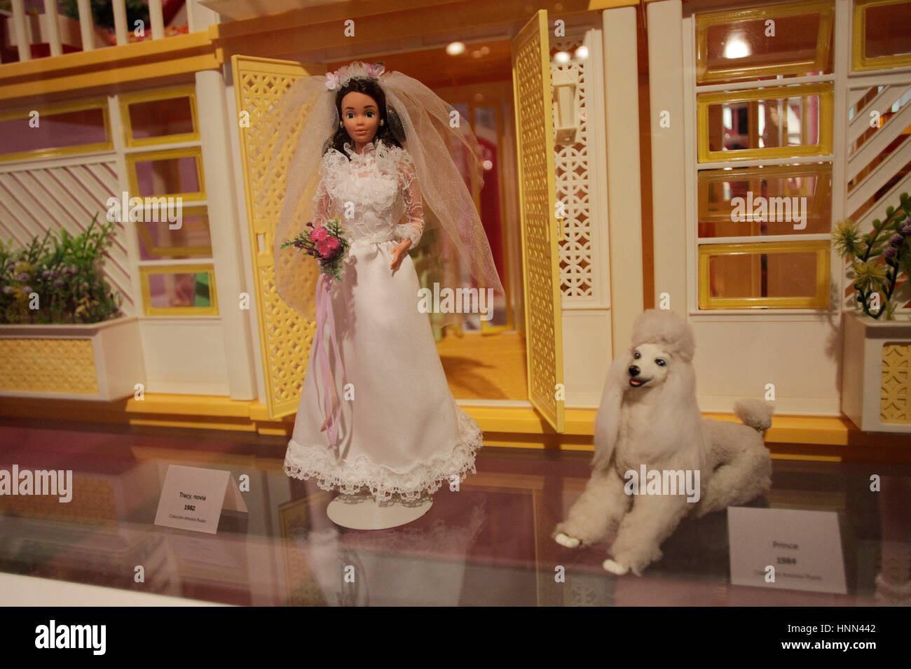 Madrid, Spain. 15th February 2017. during Barbie Dolls Exhibition in ...