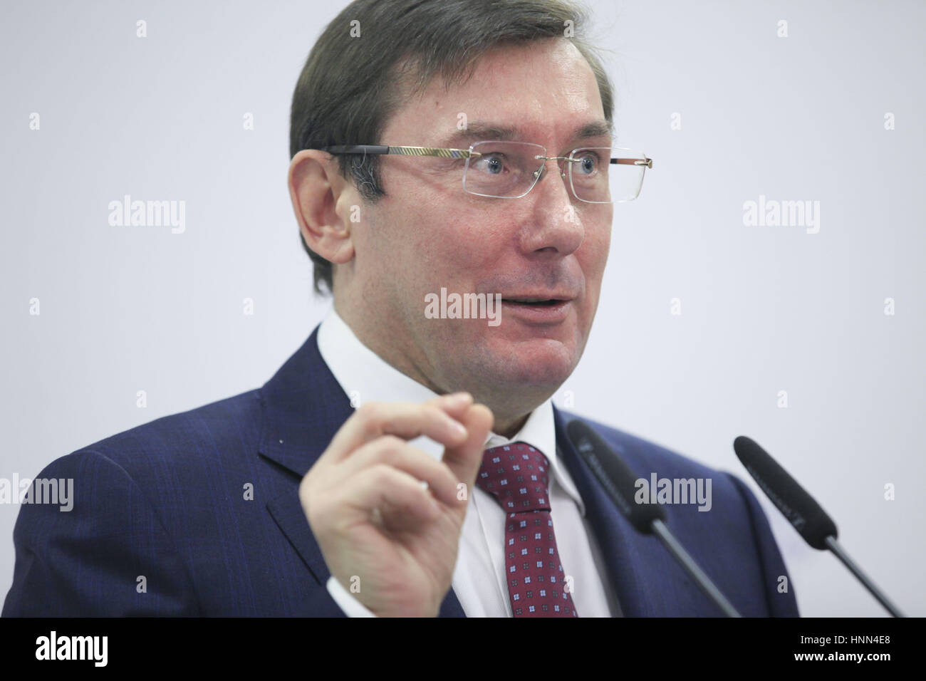 Kiev, Ukraine. 15th Feb, 2017. Briefing of Prosecutor General of ...