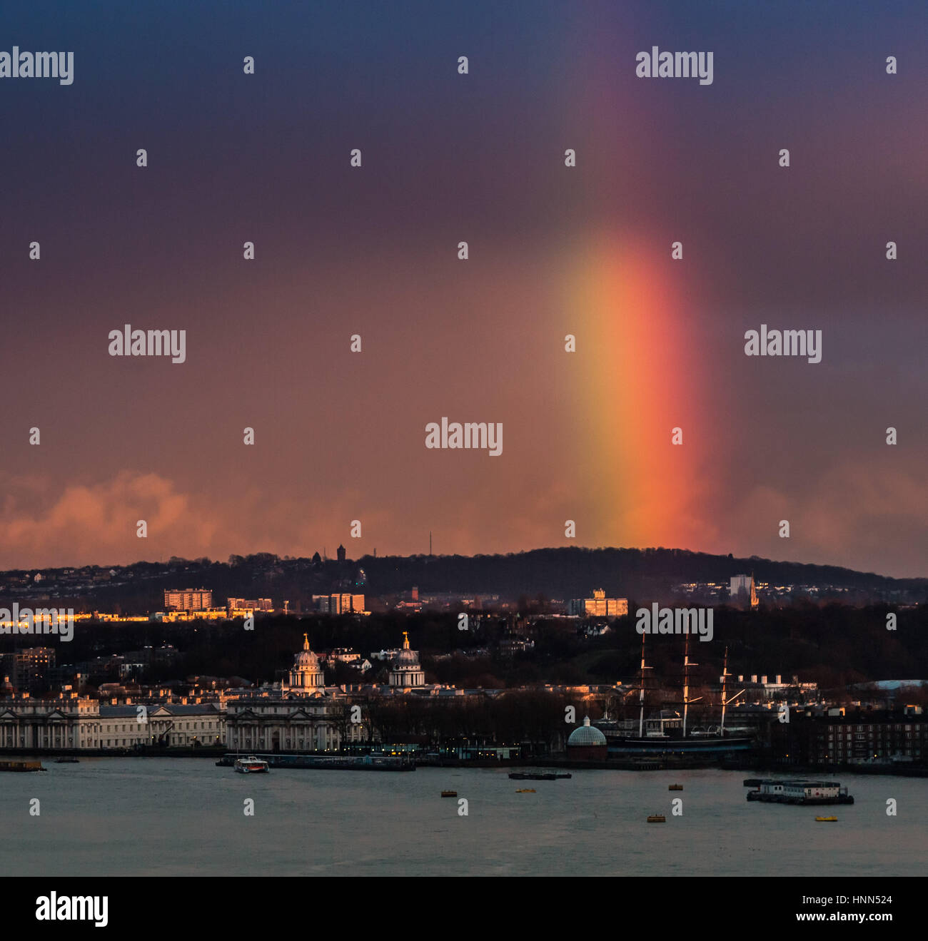 Dramatic sunset greenwich hi-res stock photography and images - Alamy