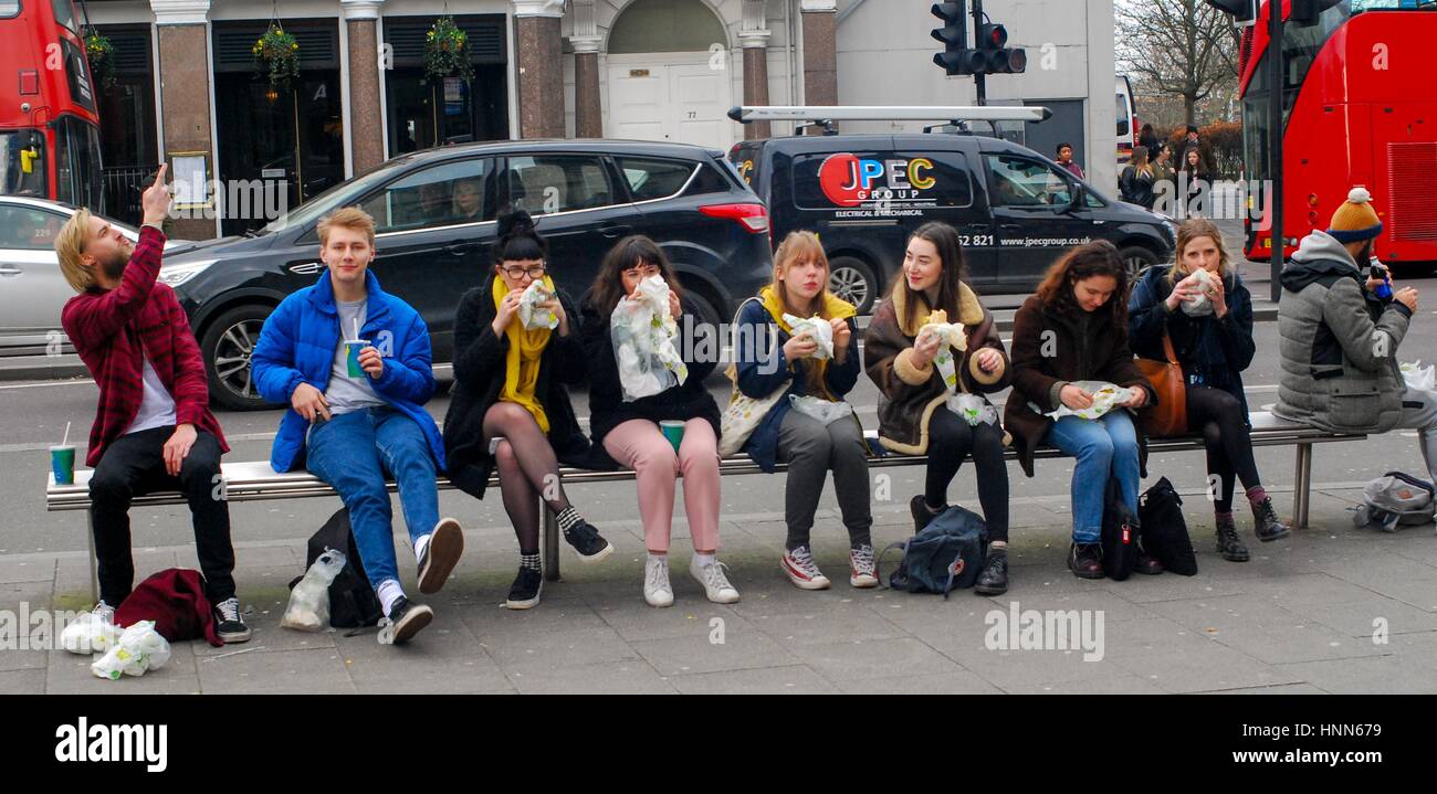 Exchange student take a break Stock Photo - Alamy