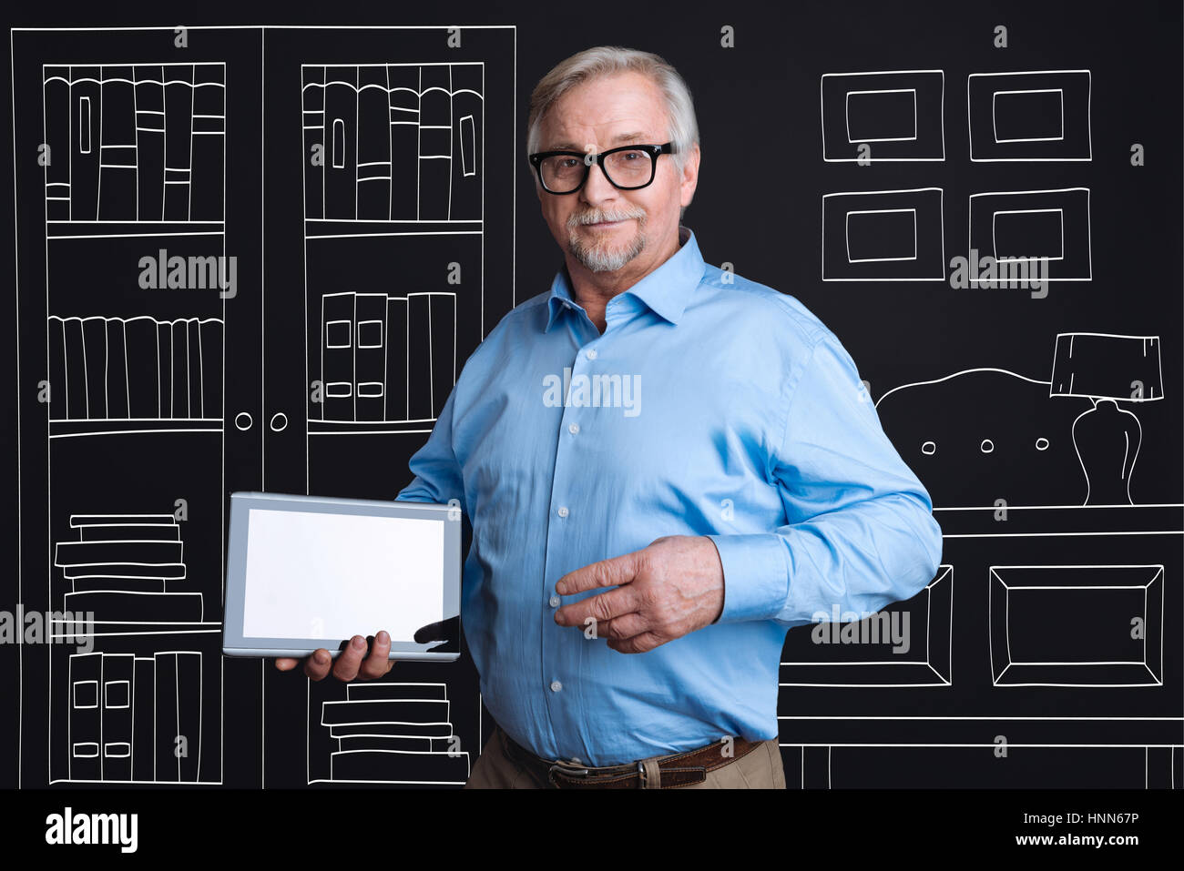 Old businessman employer holding hi-res stock photography and images ...