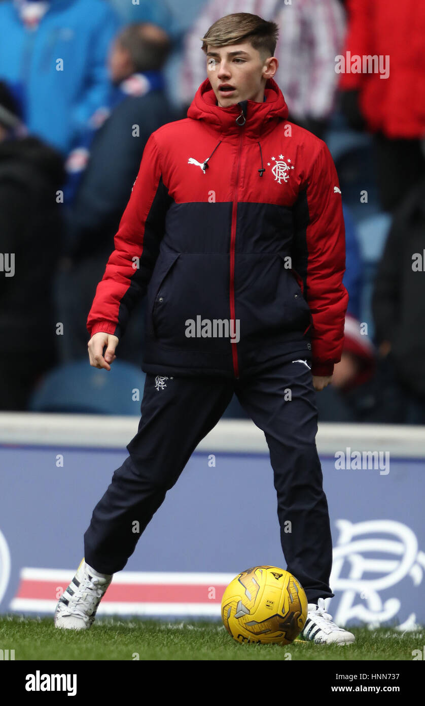Rangers Billy Gilmour on the pitch during the warm up at the Scottish ...