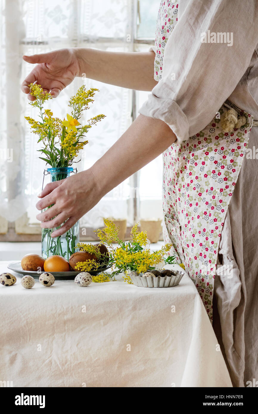 Female hand cutting festive hi-res stock photography and images - Alamy