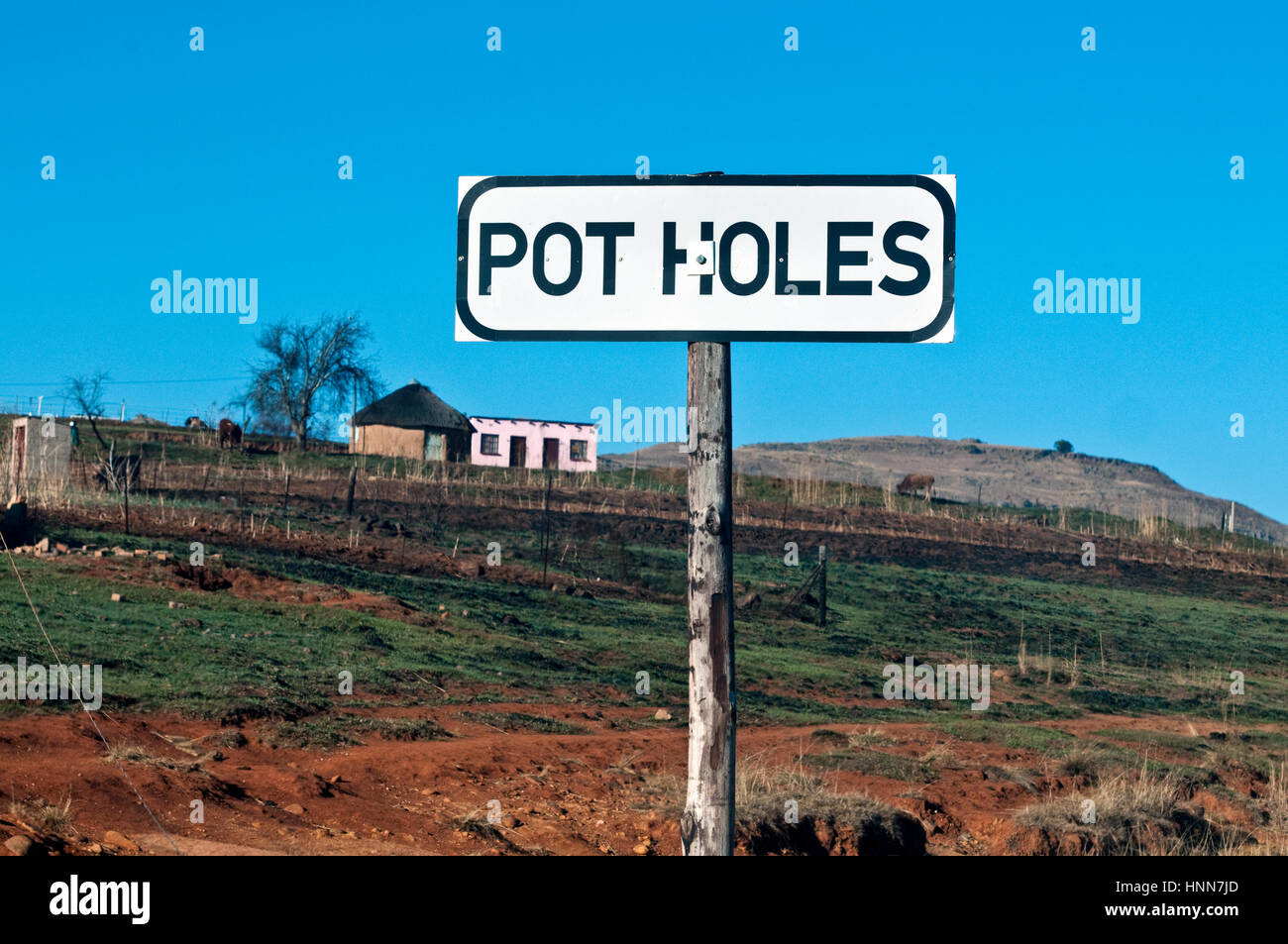 Potholes sign hi-res stock photography and images - Alamy