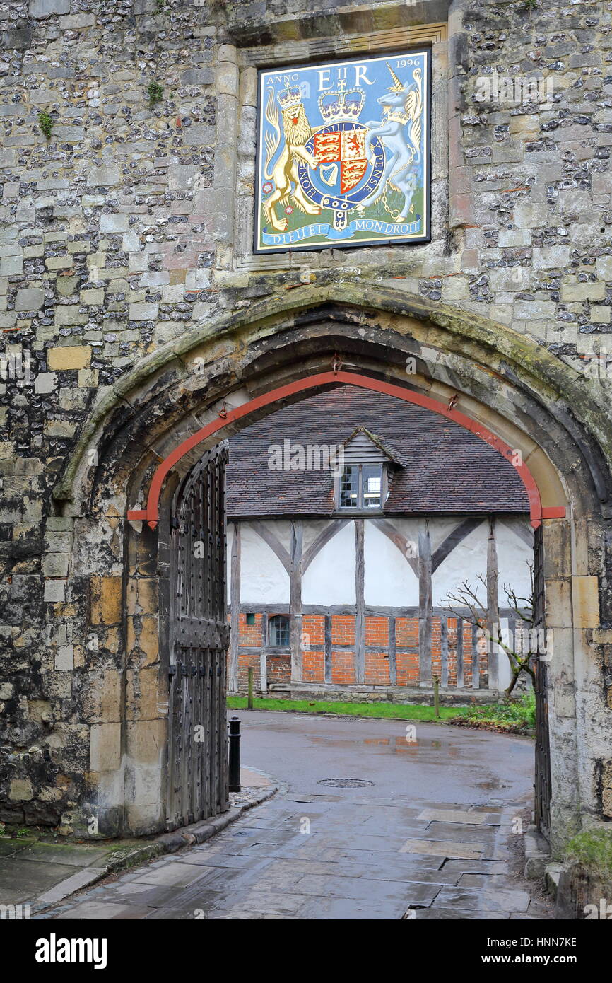England hampshire winchester priory gate hi-res stock photography and ...