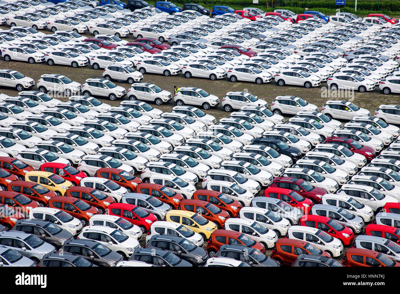 Loading parking lot hi-res stock photography and images - Alamy