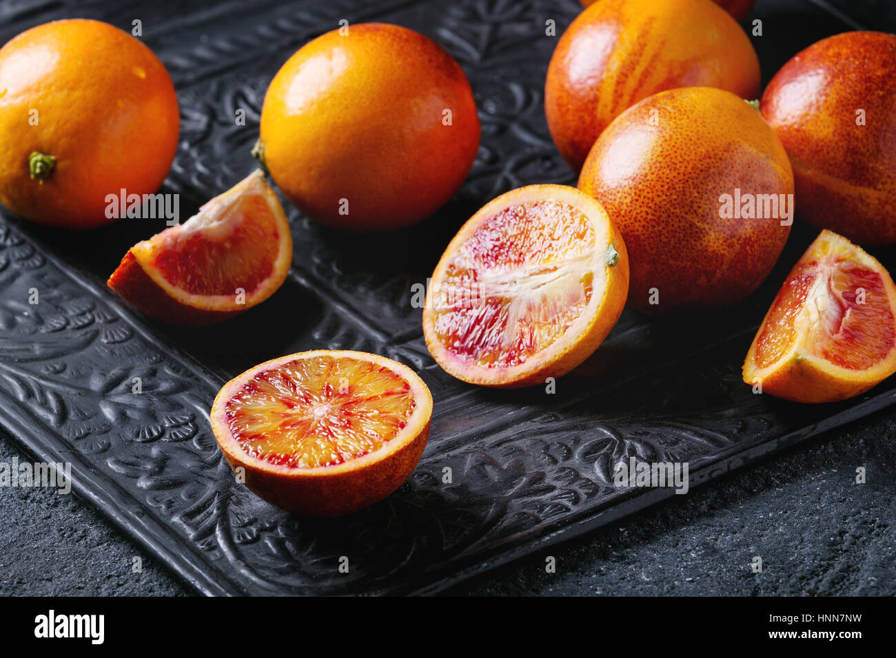Sicilian Blood oranges fruits Stock Photo - Alamy