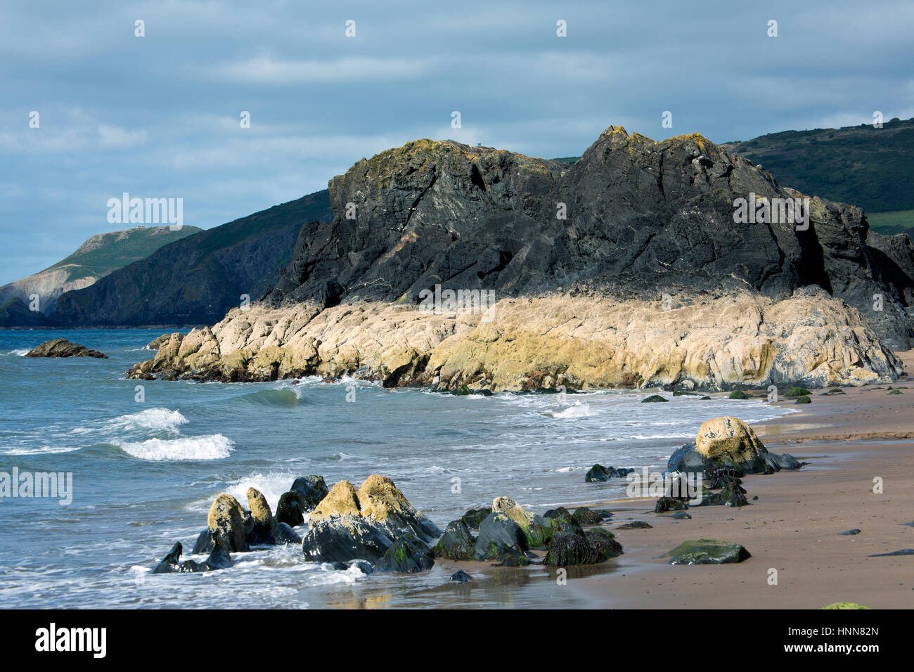 Penbryn rocks hi-res stock photography and images - Alamy