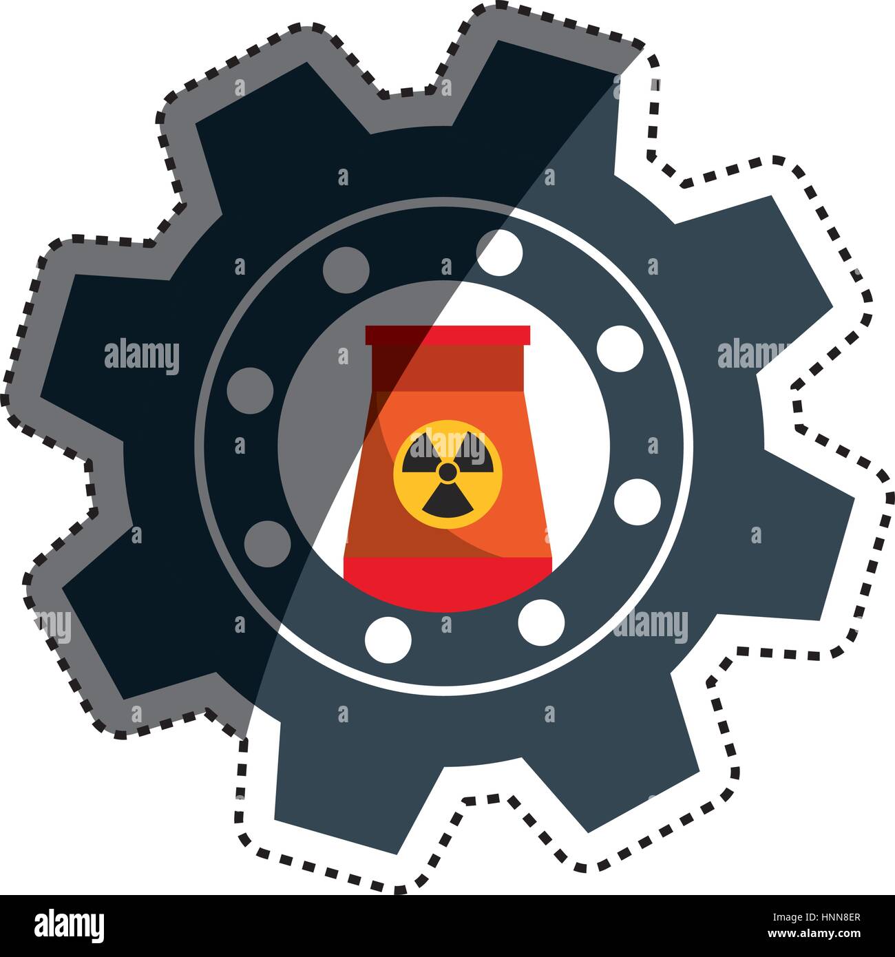 Nuclear energy plant icon vector illustration graphic design Stock ...