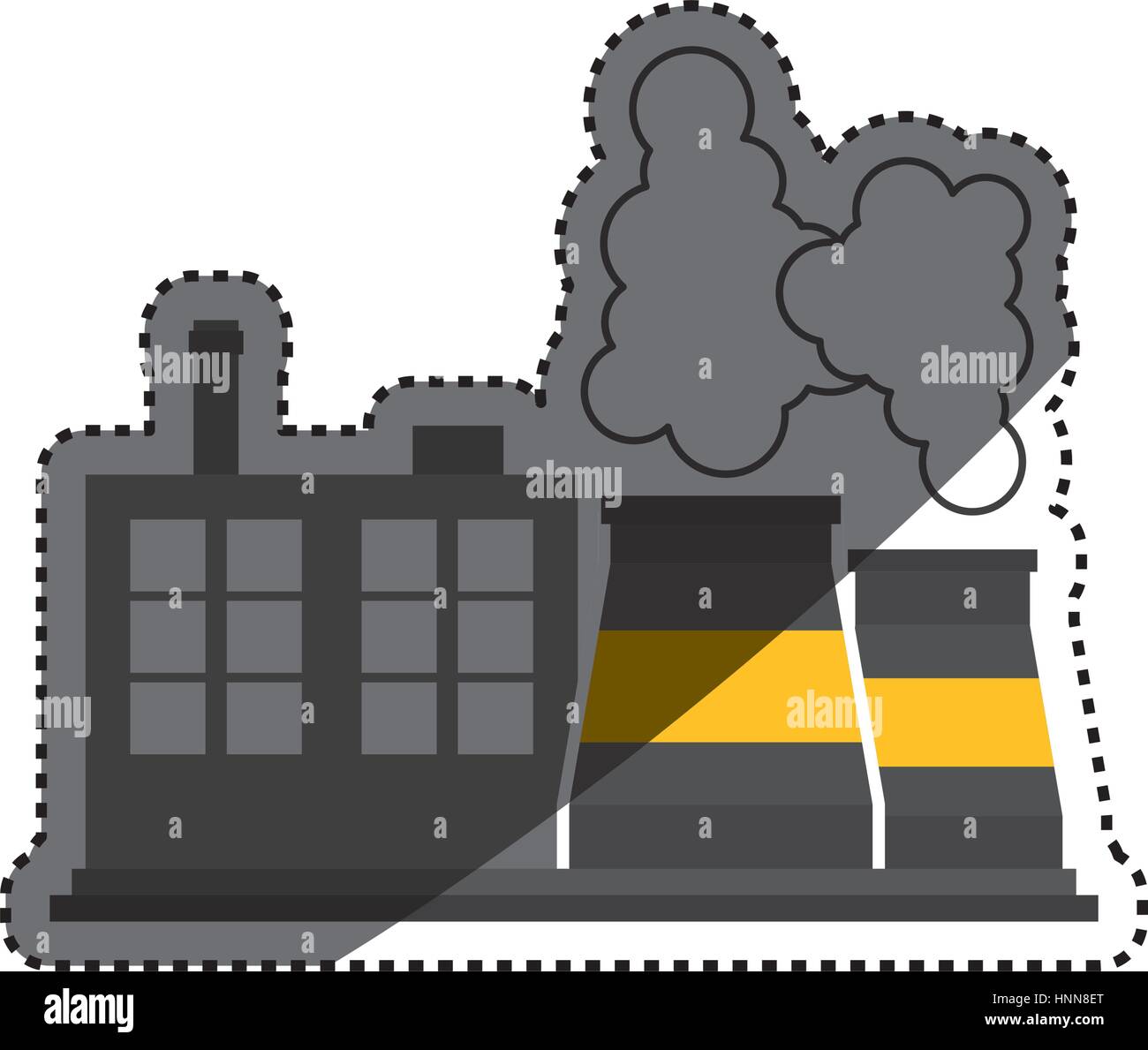 Factory or industry building symbol icon vector illustration graphic ...