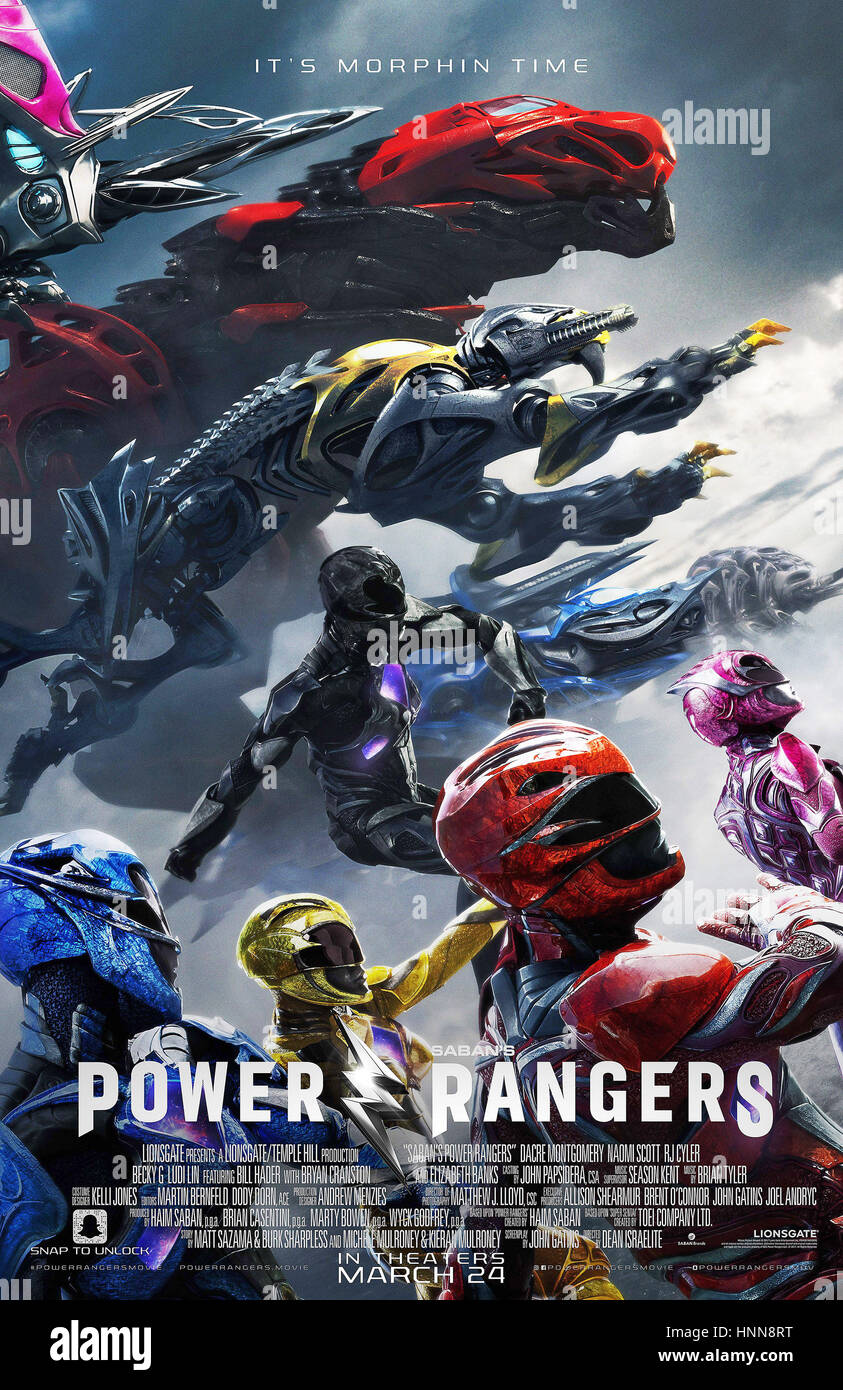 POWER RANGERS, US poster, 2017. © Lionsgate /Courtesy Everett ...