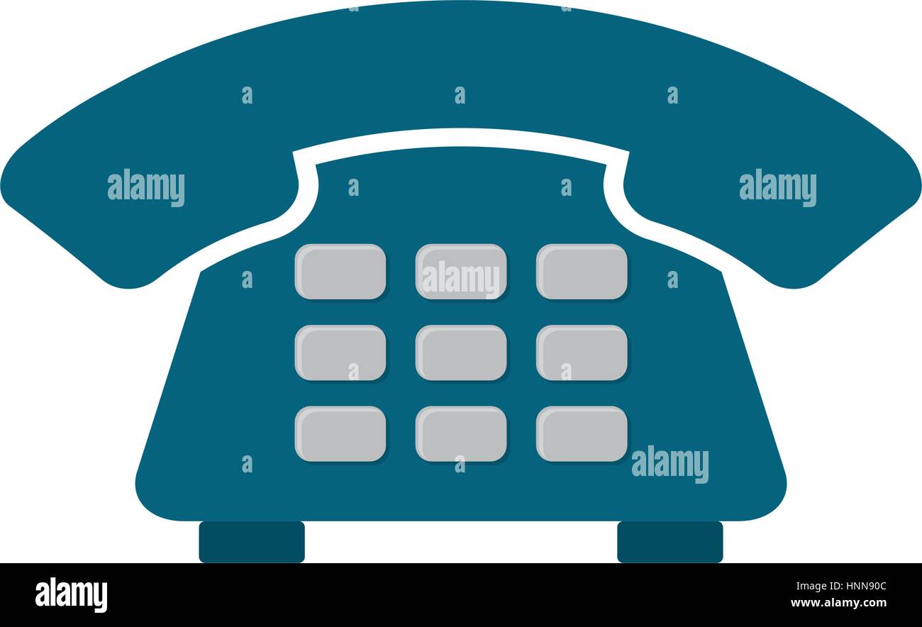 Telephone communication technology icon vector illustration graphic ...