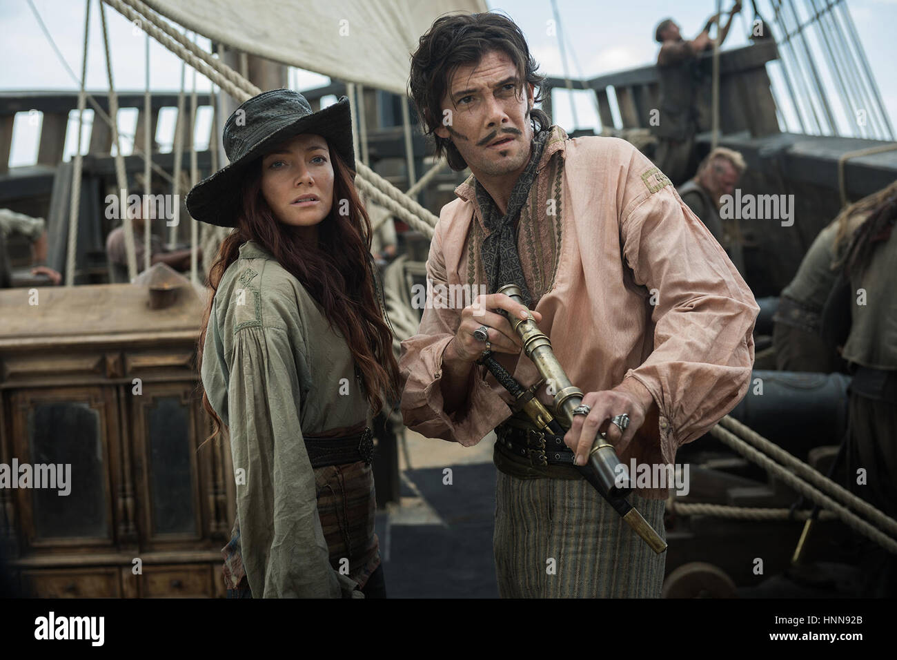 BLACK SAILS, l-r: Clara Paget, Toby Schmidt in 'XXXI.' (Season 4 ...