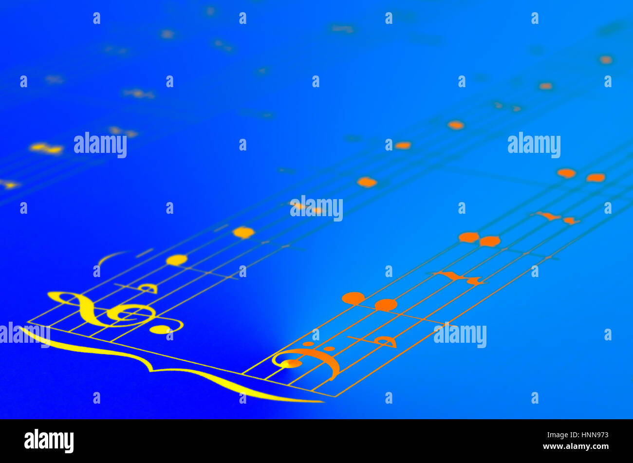 Music notes score background, piano score, close up Stock Photo - Alamy