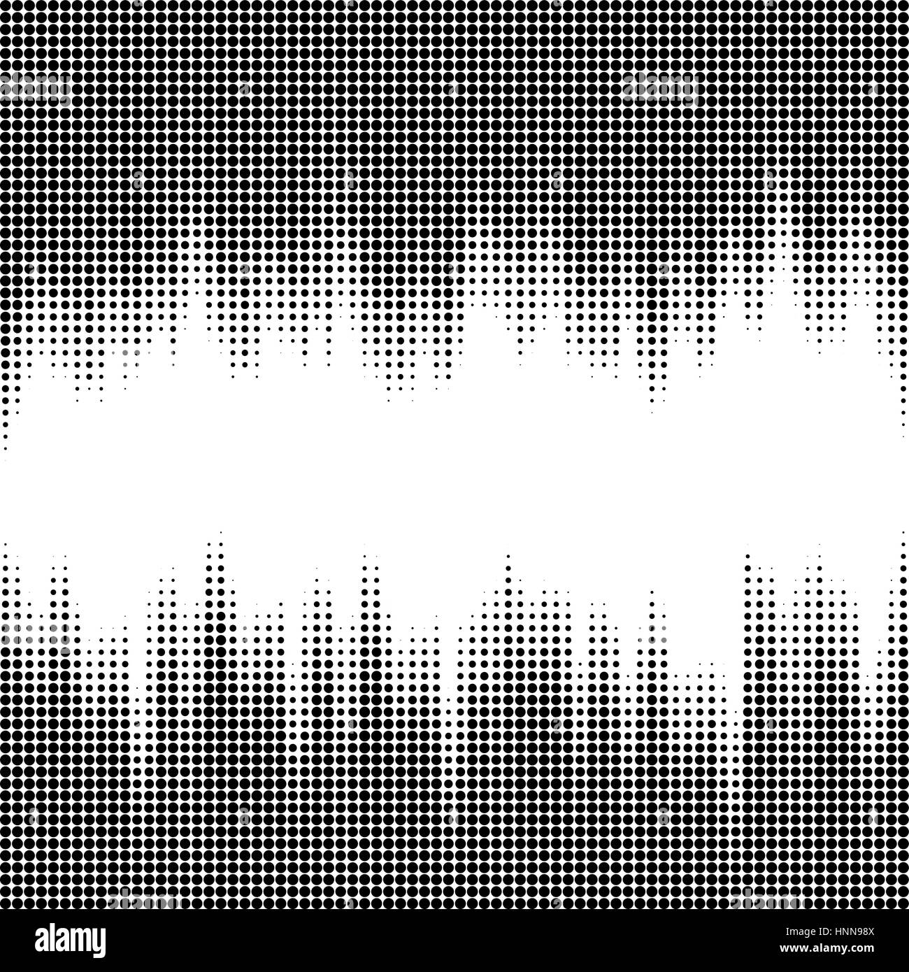 Vector illustration with four halftone patterns. Colorful abstract ...