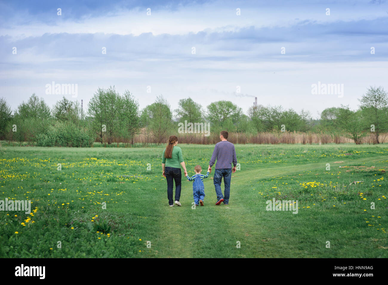 Child spring walk hi-res stock photography and images - Alamy
