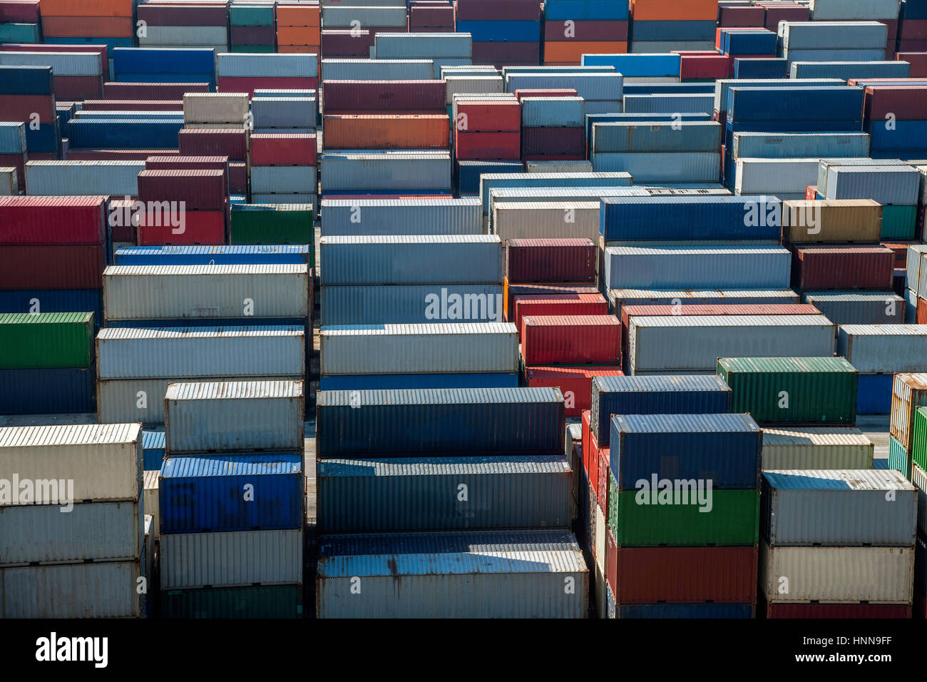 Container port day high angle exterior hi-res stock photography and ...