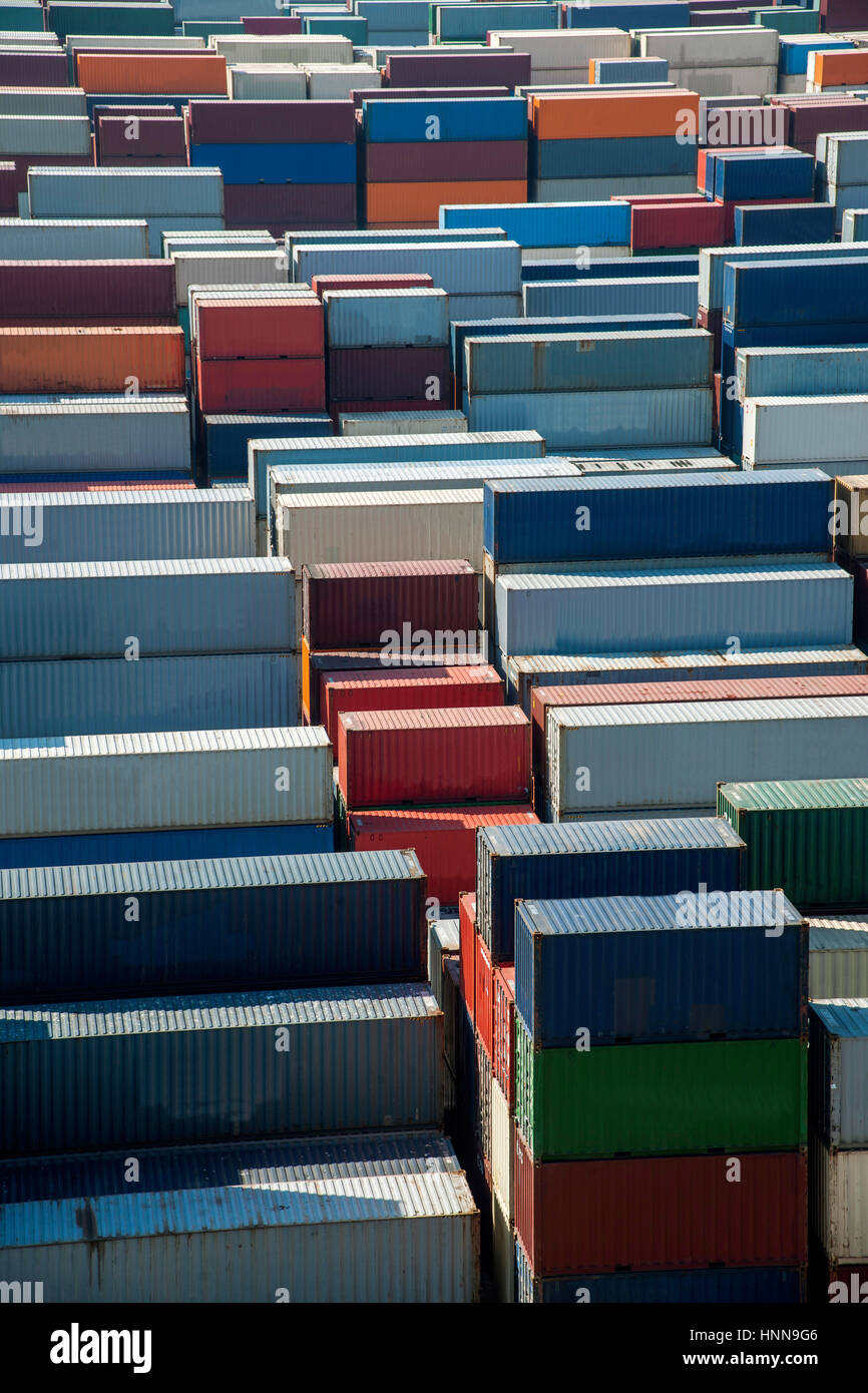 Vertical view loading unloading container hi-res stock photography and ...