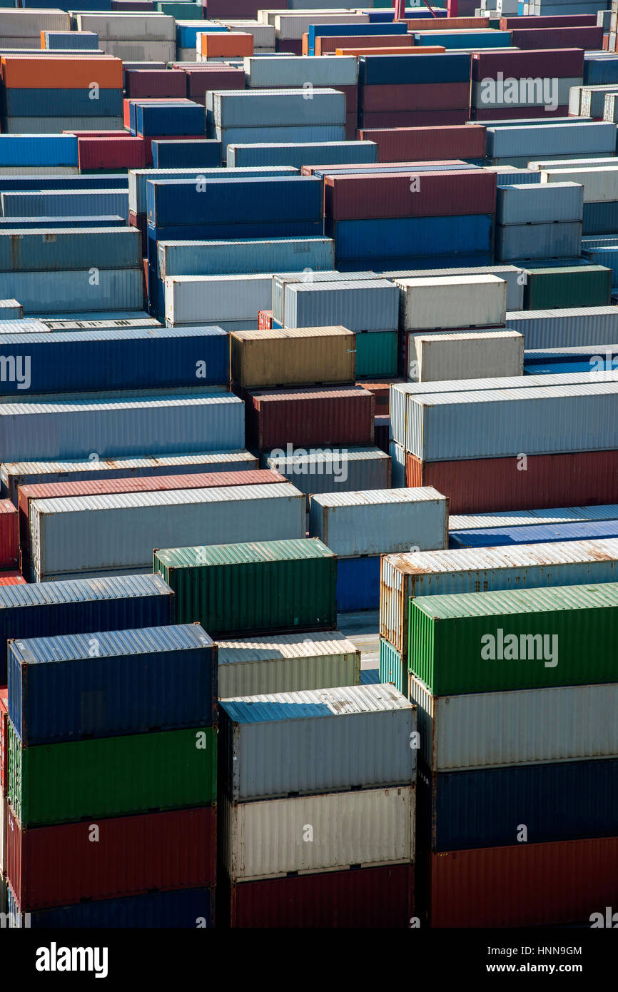 Vertical view loading unloading container hi-res stock photography and ...