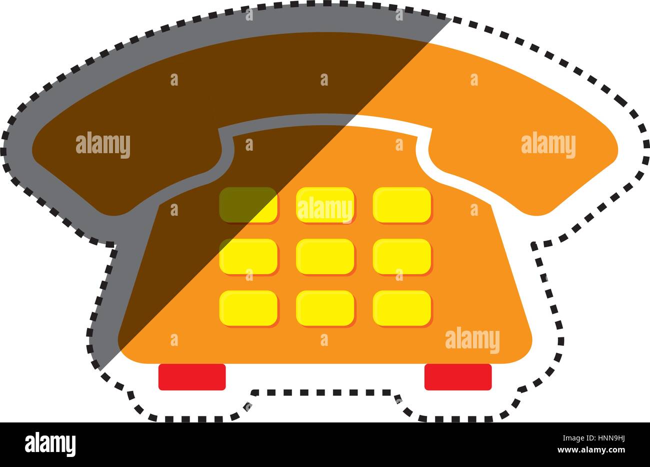 Telephone communication technology icon vector illustration graphic ...