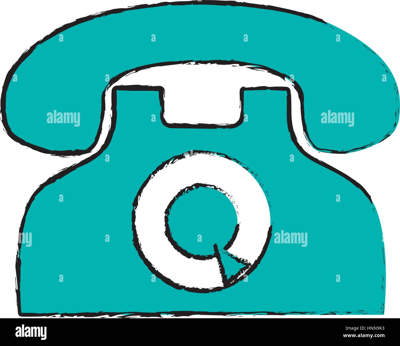 Telephone communication technology icon vector illustration graphic ...