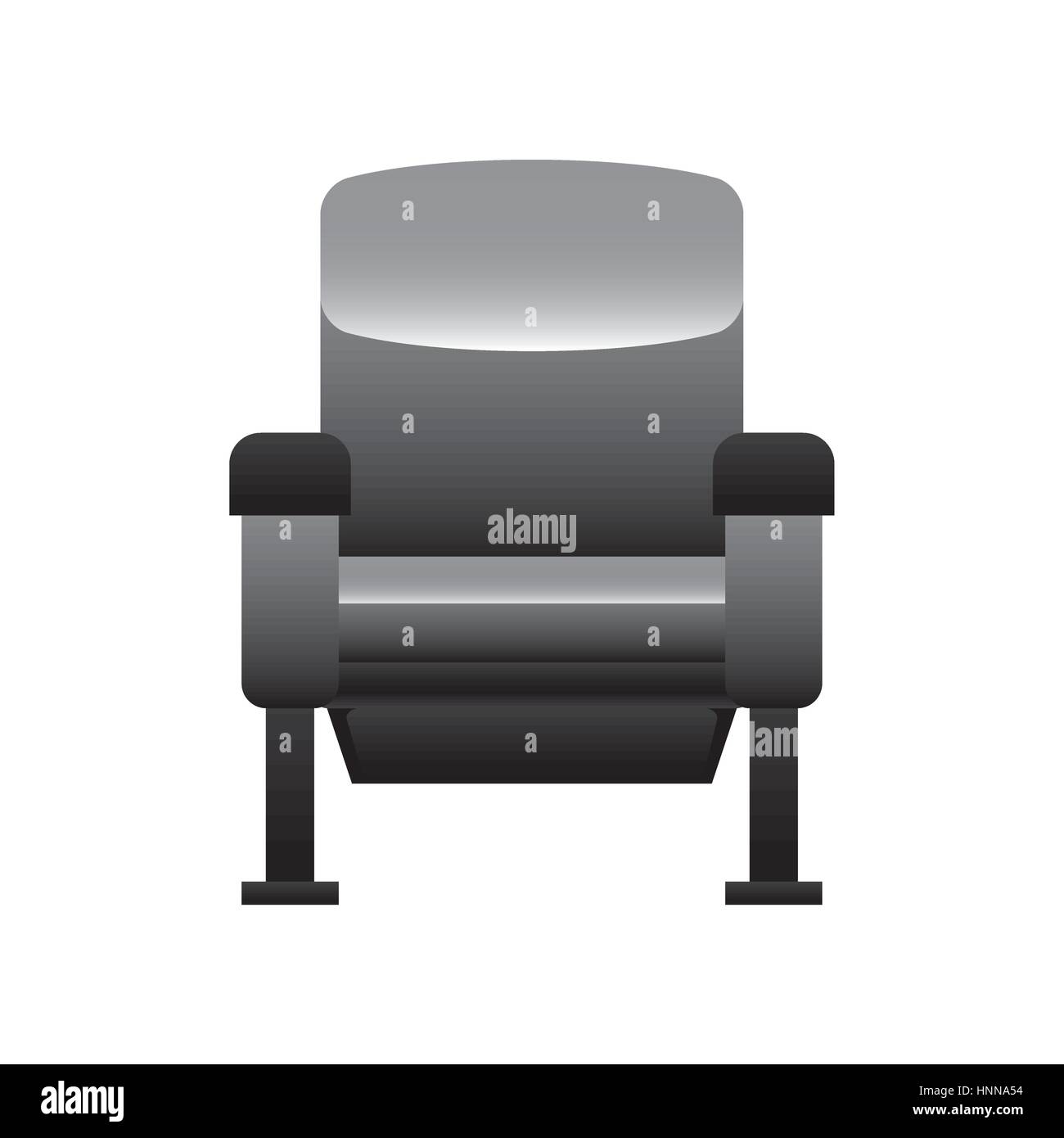 theatre chair icon over white background. vector illustration Stock ...
