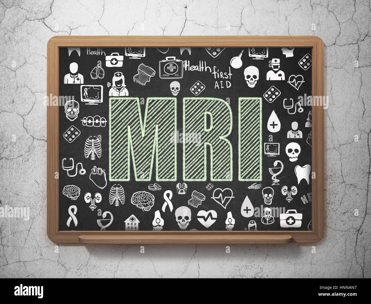 Healthcare concept: MRI on School board background Stock Photo - Alamy
