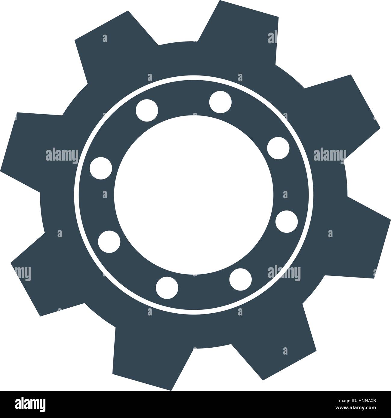 Gear industrial piece icon vector illustration graphic design Stock ...