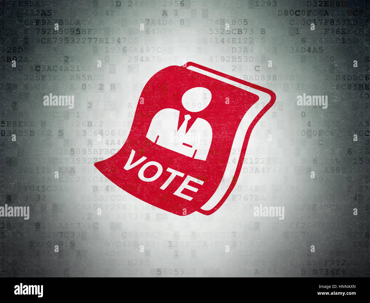 Political concept: Ballot on Digital Data Paper background Stock Photo ...