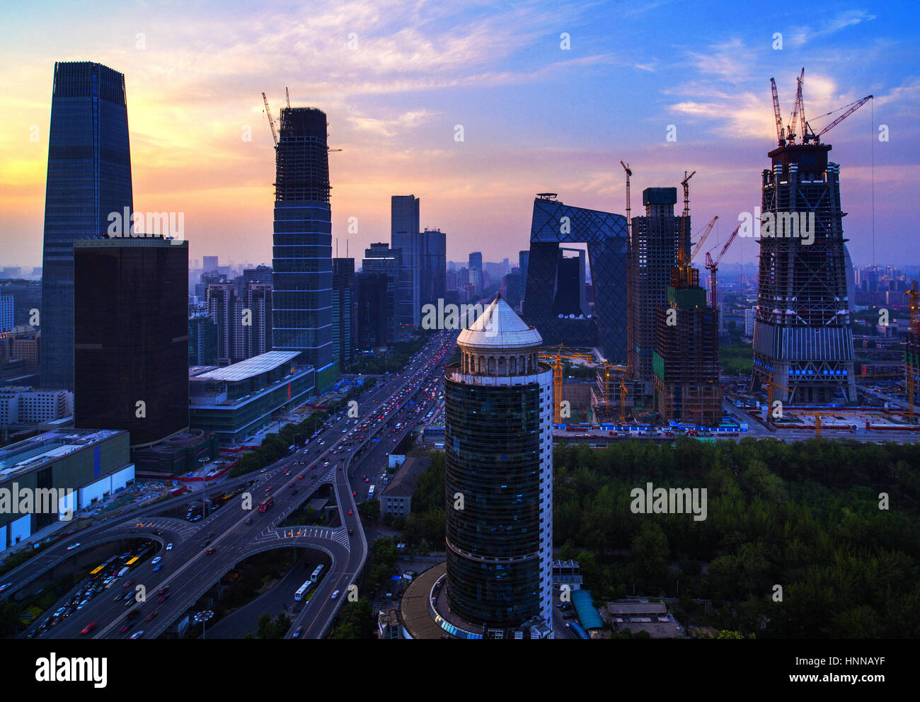 CBD urban construction in Beijing Stock Photo - Alamy