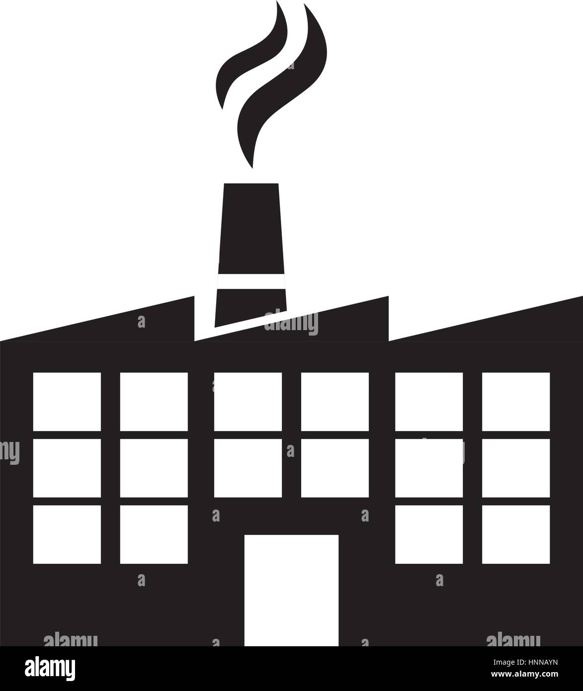Factory or industry building symbol icon vector illustration graphic ...