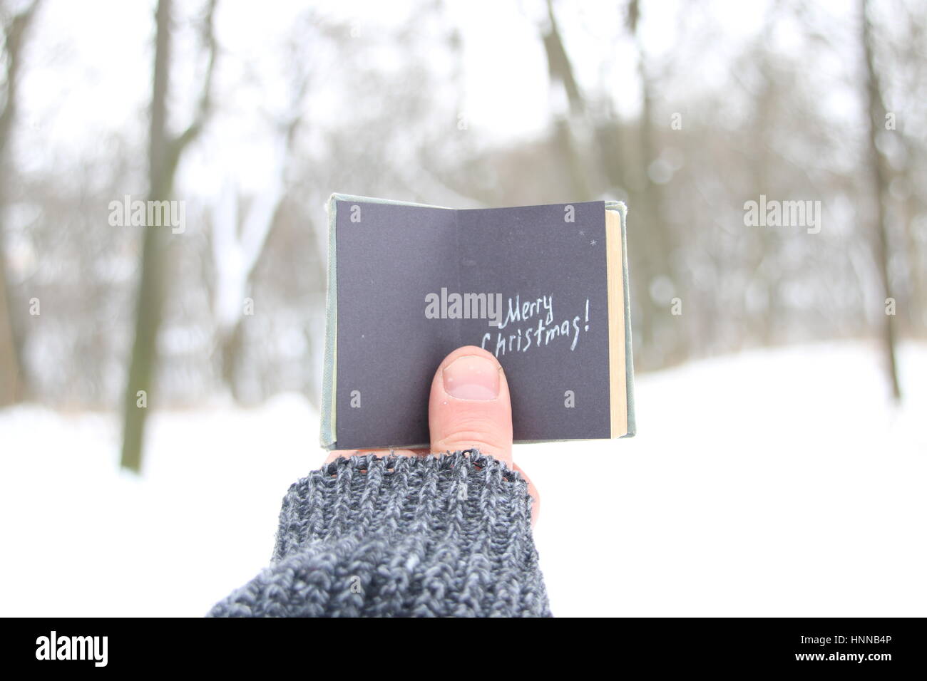 Merry christmas sign hand hi-res stock photography and images - Alamy