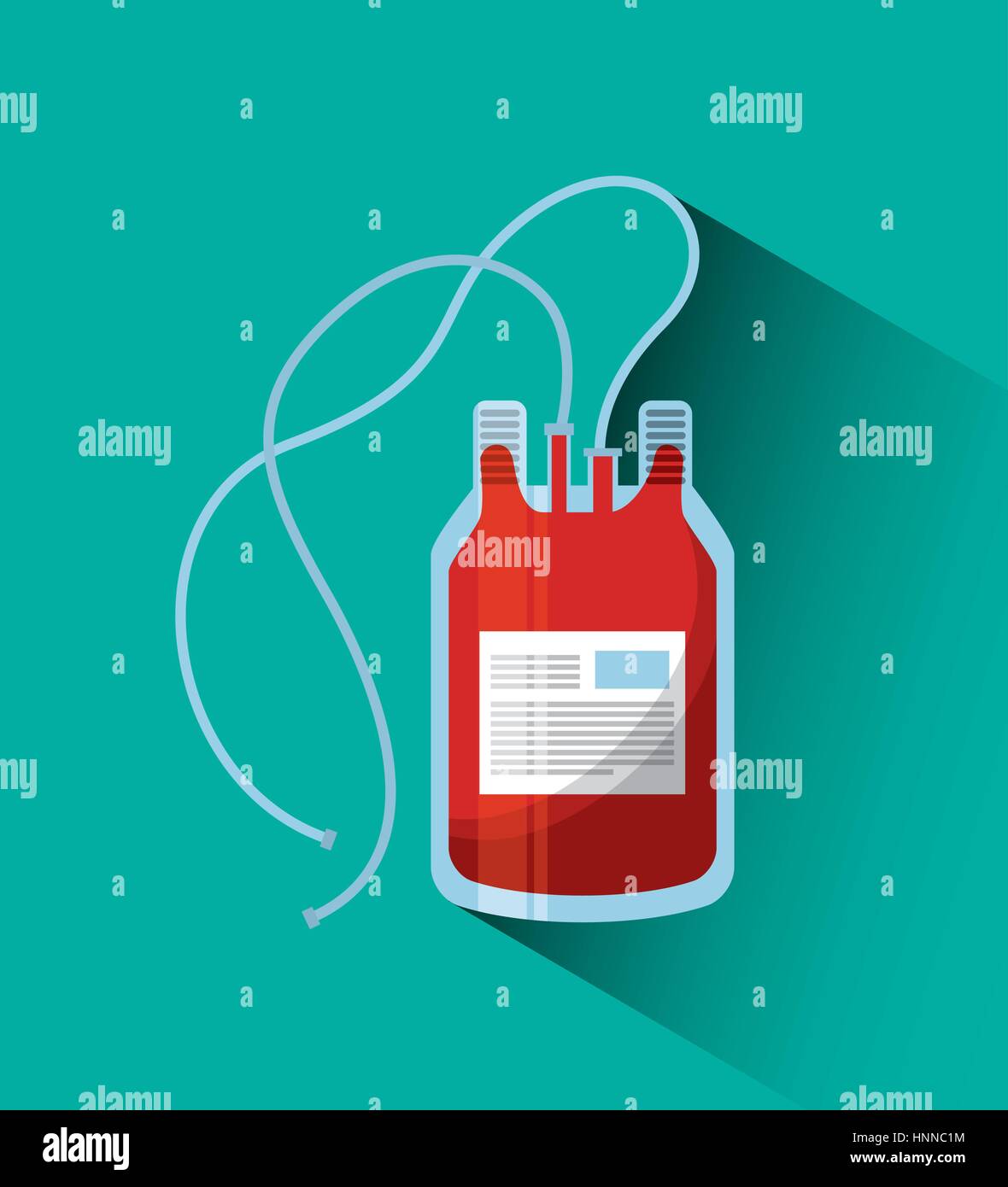 blood bag icon over turquoise background. donate blood concept ...