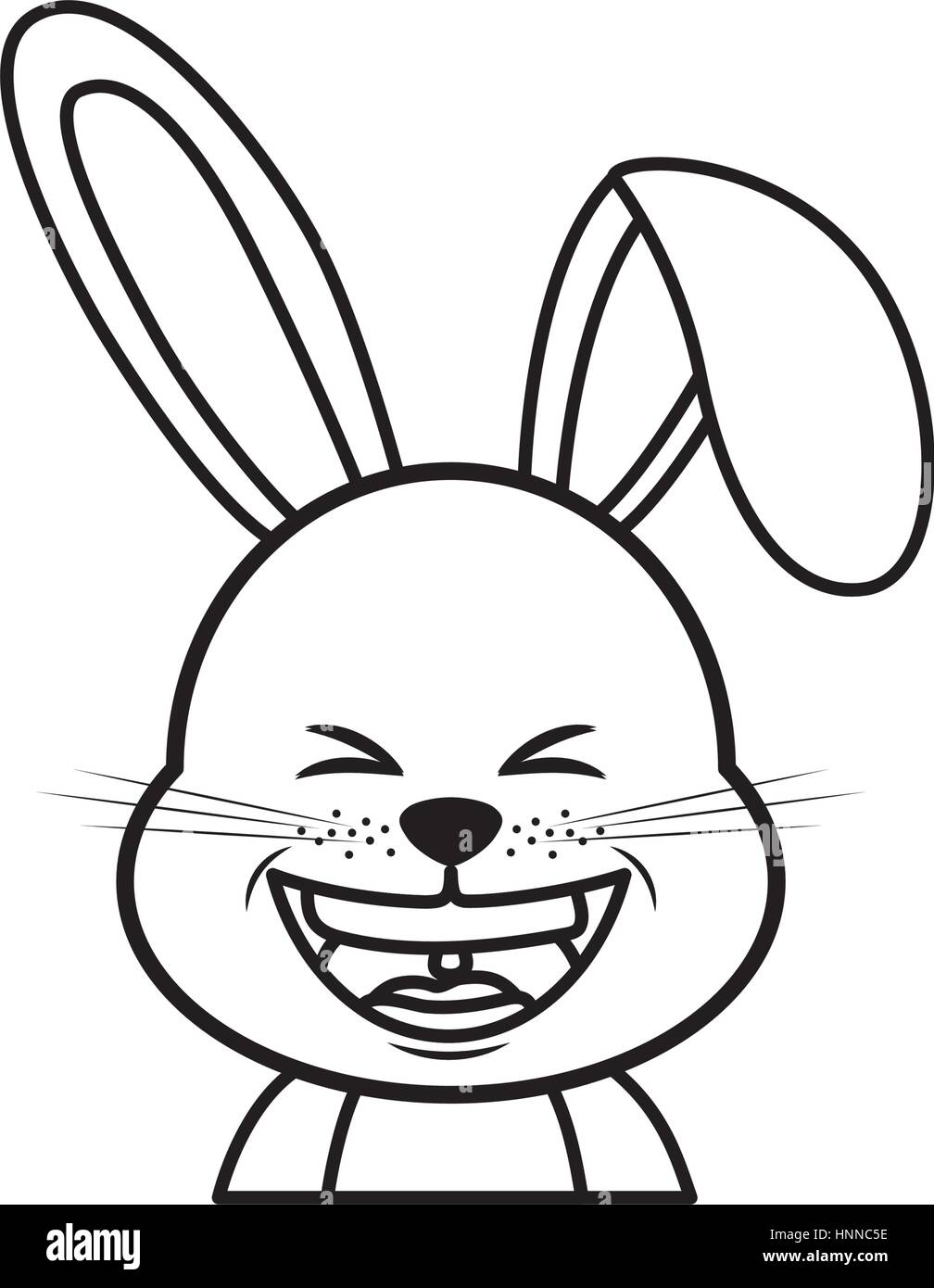 Cute rabbit cartoon icon vector illustration graphic design Stock ...