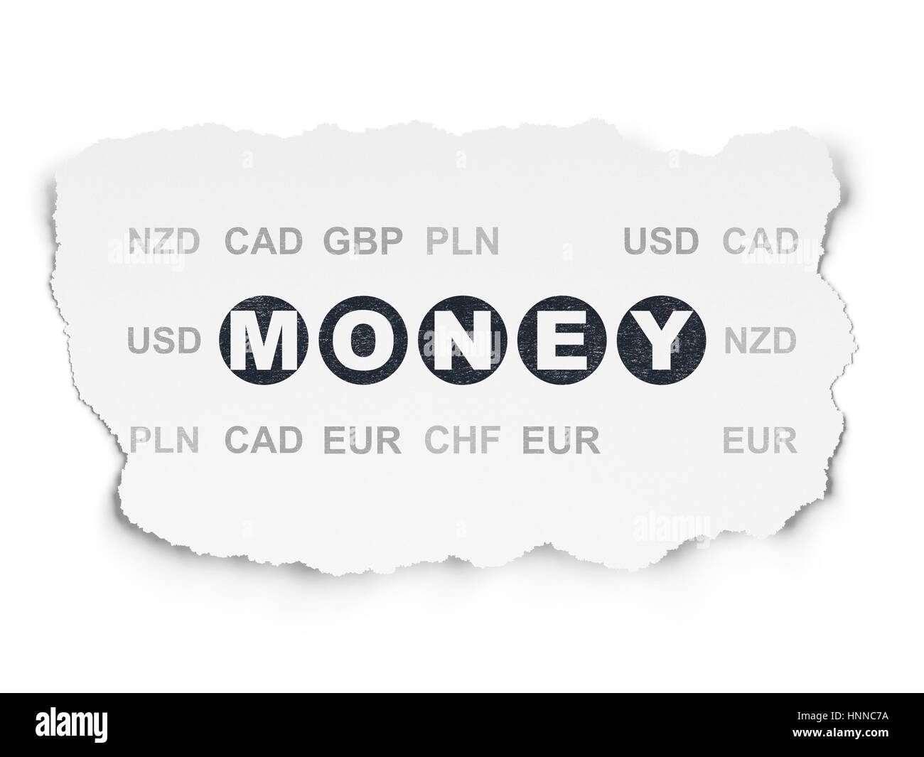 Money concept: Money on Torn Paper background Stock Photo - Alamy